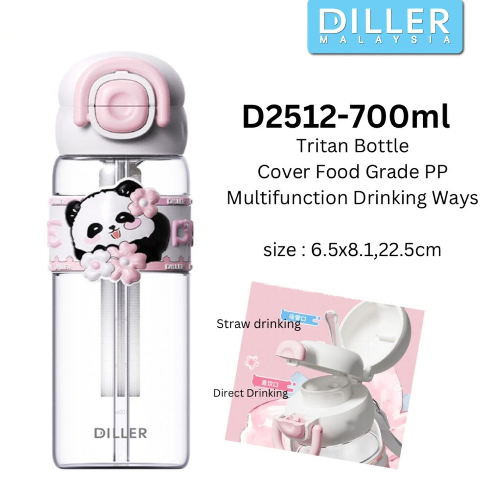 Diller Sakura Panda Spring Thermo Vacuum Flask Insulated Keep Hot Cold ...